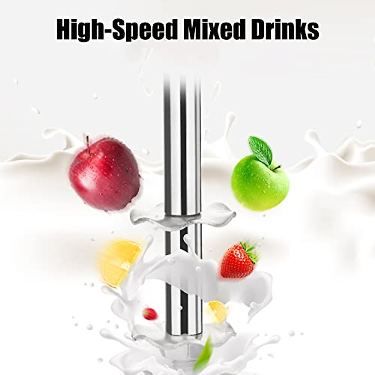 SNKOURIN Double Head Milkshake Maker Machine,110V Electric Beverage Blender with 2 Stainless Steel Cups,2 Speed Adjustable Commercial Milkshake Machine for Protein Shakes,Ice Cream and Cocktails…