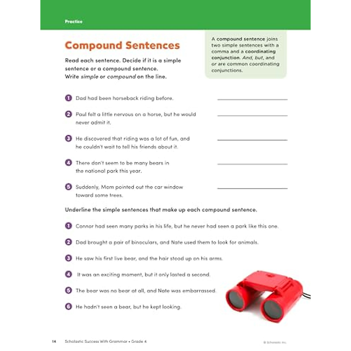 Scholastic Success with Grammar Grade 4 Workbook