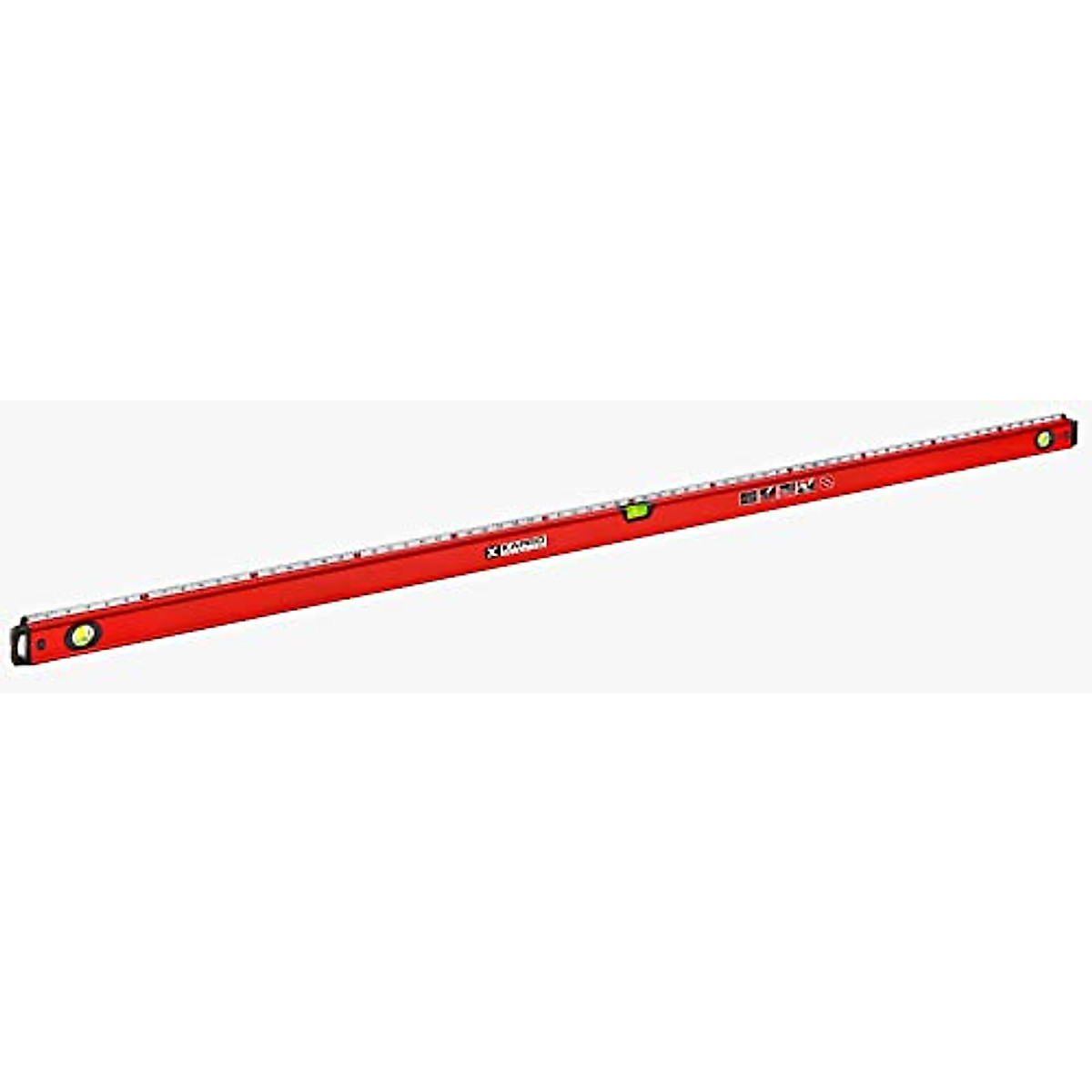 Kapro - 770 Exodus Professional Box Level - 72 Inches - With 45° Vial & Ruler - For Leveling, Measuring, Marking, and Cutting - Features 3 Vials, Precise Straightedge, and Wall-Grip
