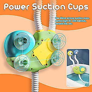 Dwi Dowellin Bath Toys for Baby Toddlers, Upgrade Electric Shower Head Baby Bath Toys Double Sprinkler Bathtub Tub Water Toys for Kids Preschool Child 18 Months and up