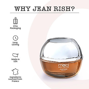 Jean Rish Maci Pour Homme Eau De Parfume - Perfume for Women (3.4 Fl Oz / 100ml) with Magnolia, Vanilla & Musk Notes - Long Lasting and Luxury Fragrance