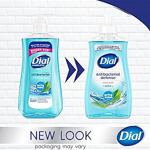 Dial Antibacterial Liquid Hand Soap, Spring Water, 11 fl oz (Pack of 4)