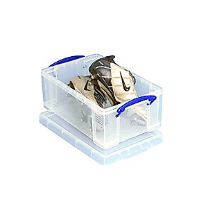 Really Useful Plastic Storage Box 9 Litre Clear