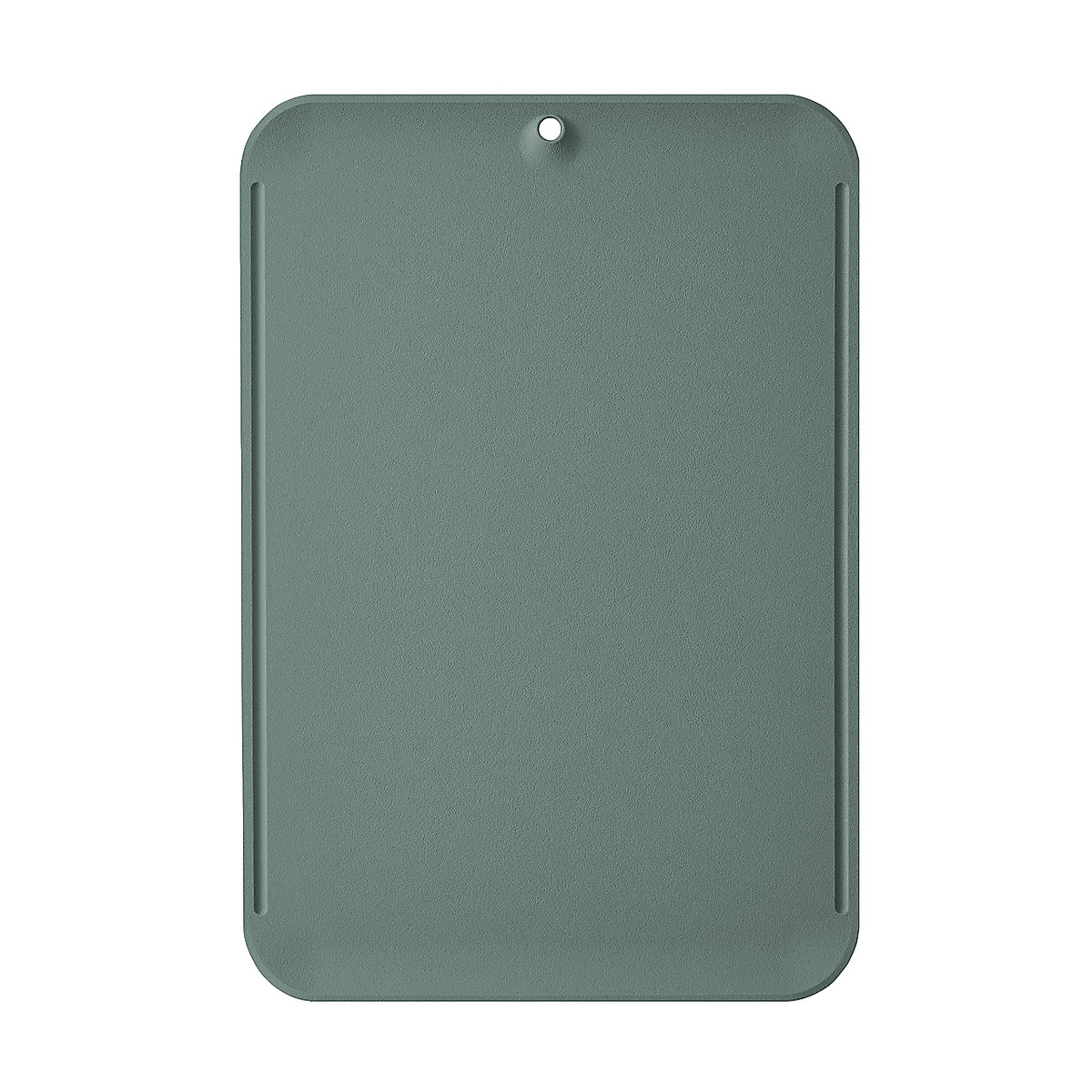 Premium Upgraded doblé Non-Scratch Flexible Cutting Board for Chopping, Scratch Free, Juice Grooves with Easy Grip Handle, Non-Slip Dishwasher Safe for Kitchen 9.3" x 13.7" (Orkid Green)