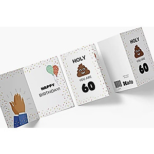 Funny 60th Birthday Card – Funny 60 Years Old Anniversary Card – Happy 60th Birthday Card – Hilarious 60th Birthday Card – with A Red Envelope