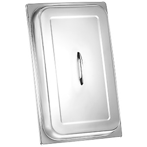 Thunder Group SLRCF115 Chafer Dome Cover, rectangular, lift-off, chrome-plated handle, for full size 8 qt. chafers, stainless steel