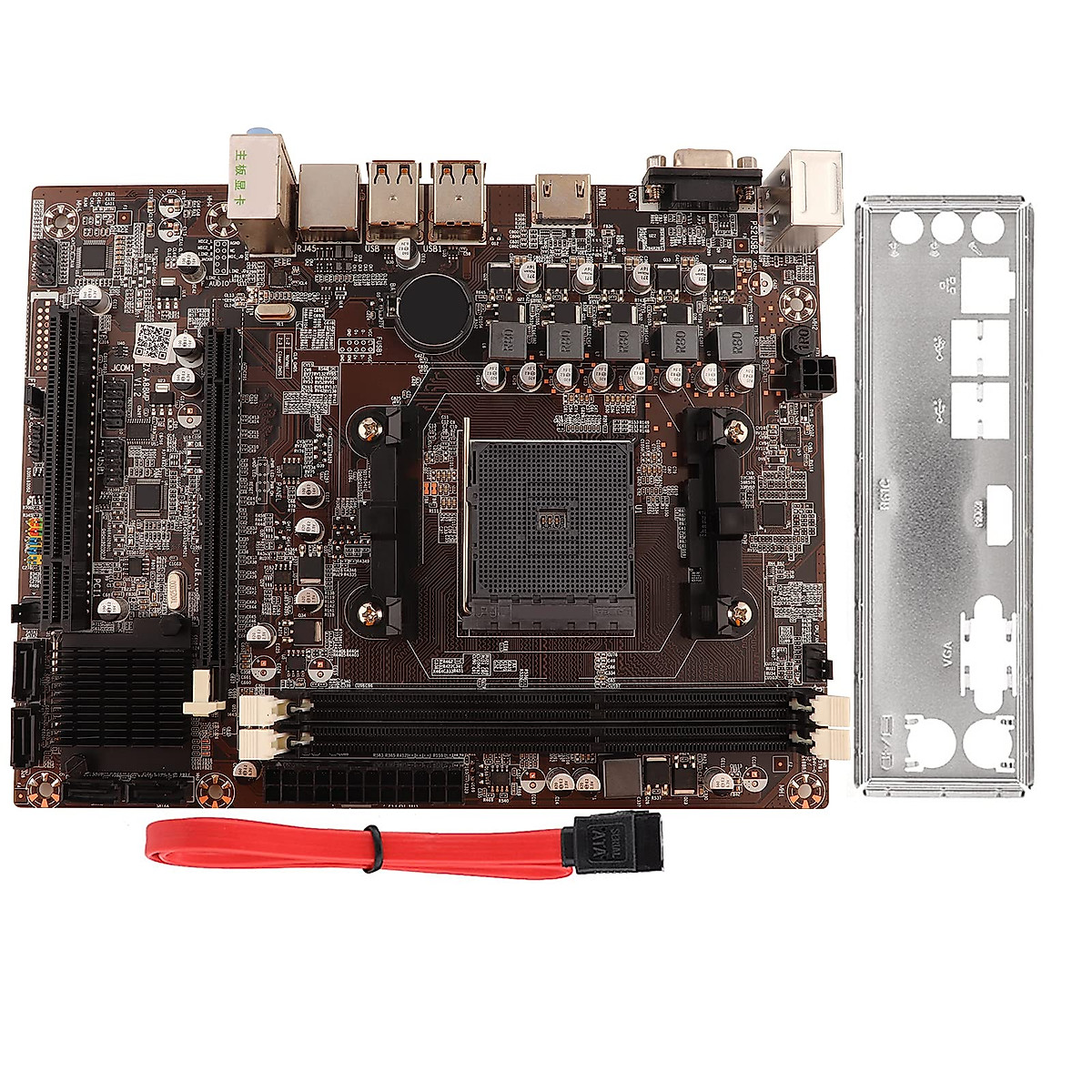 PUSOKEI Desktop Computer Motherboard Computer Mainboard Dual Channel DDR3 1600/1333 4G/8G FM2/FM2+CPU Interface Support for A10/A8/A6/A4 Graphics Chip