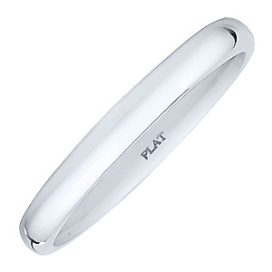 Platinum 2mm Domed Comfort Fit Wedding Band