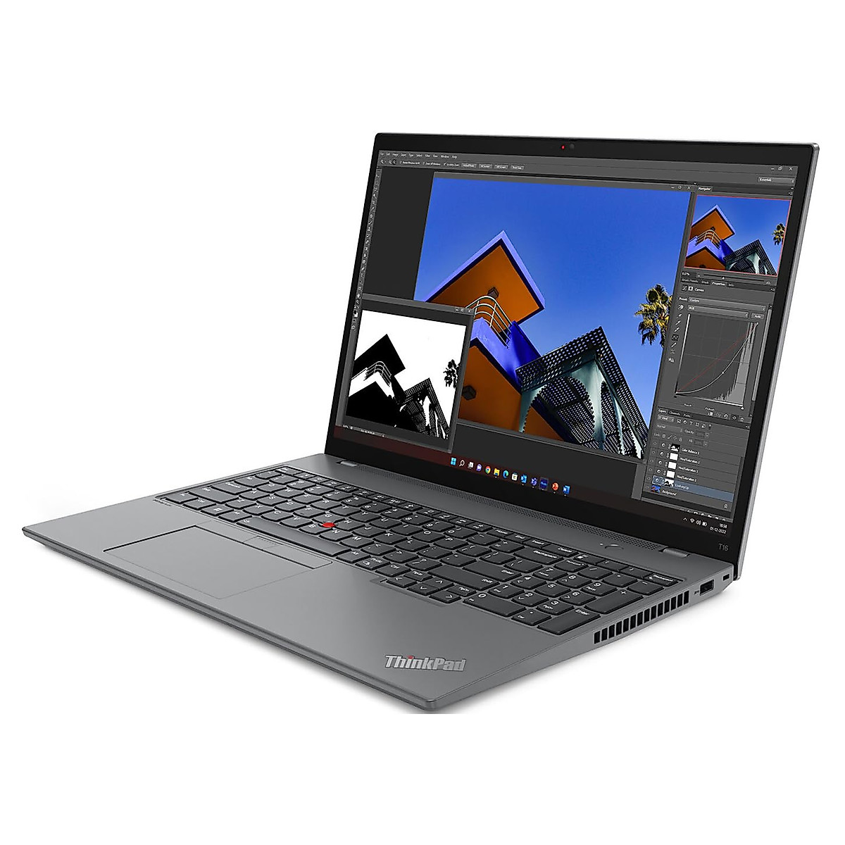 Lenovo T16 Gen 2 16.0" Business Laptop (Intel i7-1355U, 32GB RAM, 2TB PCIe SSD, Backlit KYB, Fingerprint Reader, 2 Thunderbolt 4, WiFi 6E, Win 11 Pro) with Dockztorm Hub