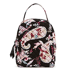 Vera Bradley Bunch Lunch Bag, Perennials Gray-Recycled Cotton