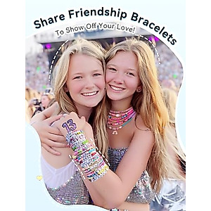 ARTDOT 5342 PCS Clay Beads for Friendship Bracelets Making Kit, 24 Rainbow Colors Jewelry Making Supplies Heishi Beads with Elastic String and Organizer Gifts for Teen Girls Ages 6 7 8 9 10 11 12