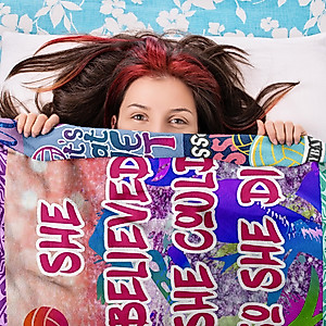 Remwiso Volleyball Blanket, Volleyball Gifts for Teen Girls, Volleyball Gifts for Team/Coach, Gifts for Volleyball Player, Gift for Volleyball Lover, Volleyball Party Decorations Stuff Blanket 60"X50"