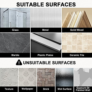 INVIHUG, Large Size Modern Adhesive Wall Hooks, Heavy Duty RV Hooks for Hanging Jacket, Coat, Towel, Robe, Loofah in Bathroom, Kitchen, Rv and Office Wall Mount (2 Packs, Black)