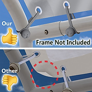 YardGrow 10'x20' Carport Canopy Top Replacement Cover Car Shelter Tent Canopy Replacement Cover, Top Cover Only-with Bungees-Outdoor Party and Commercial Use (Silver)