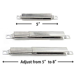 VICOOL BBQ Grill Kits Replacement for Kenmore 146.16198211,146.34611410,146.10016510, Porcelain Heat Shield, Stainless Steel Burners and Crossover Tubes Parts