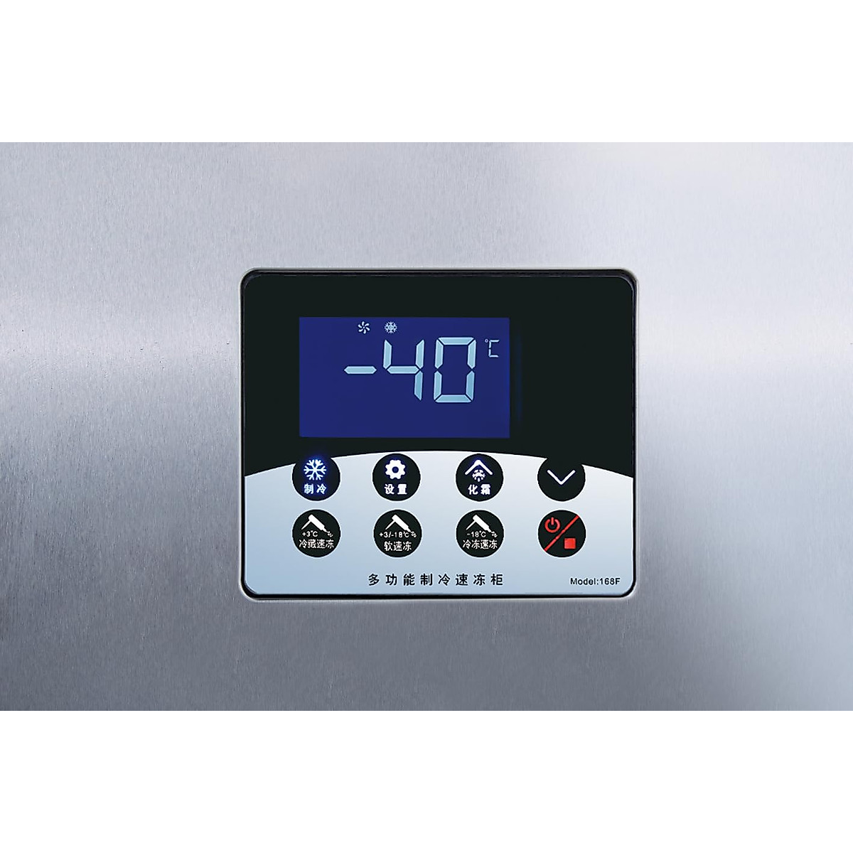 Kolice Commercial Heavy Duty 15 Trays Shock Freezing Blast Chiller & Freezer Included Trolley Cart, Chest Freezer, Restaurant Blast Freezer-Lowest temperature -40°F(-40°C)