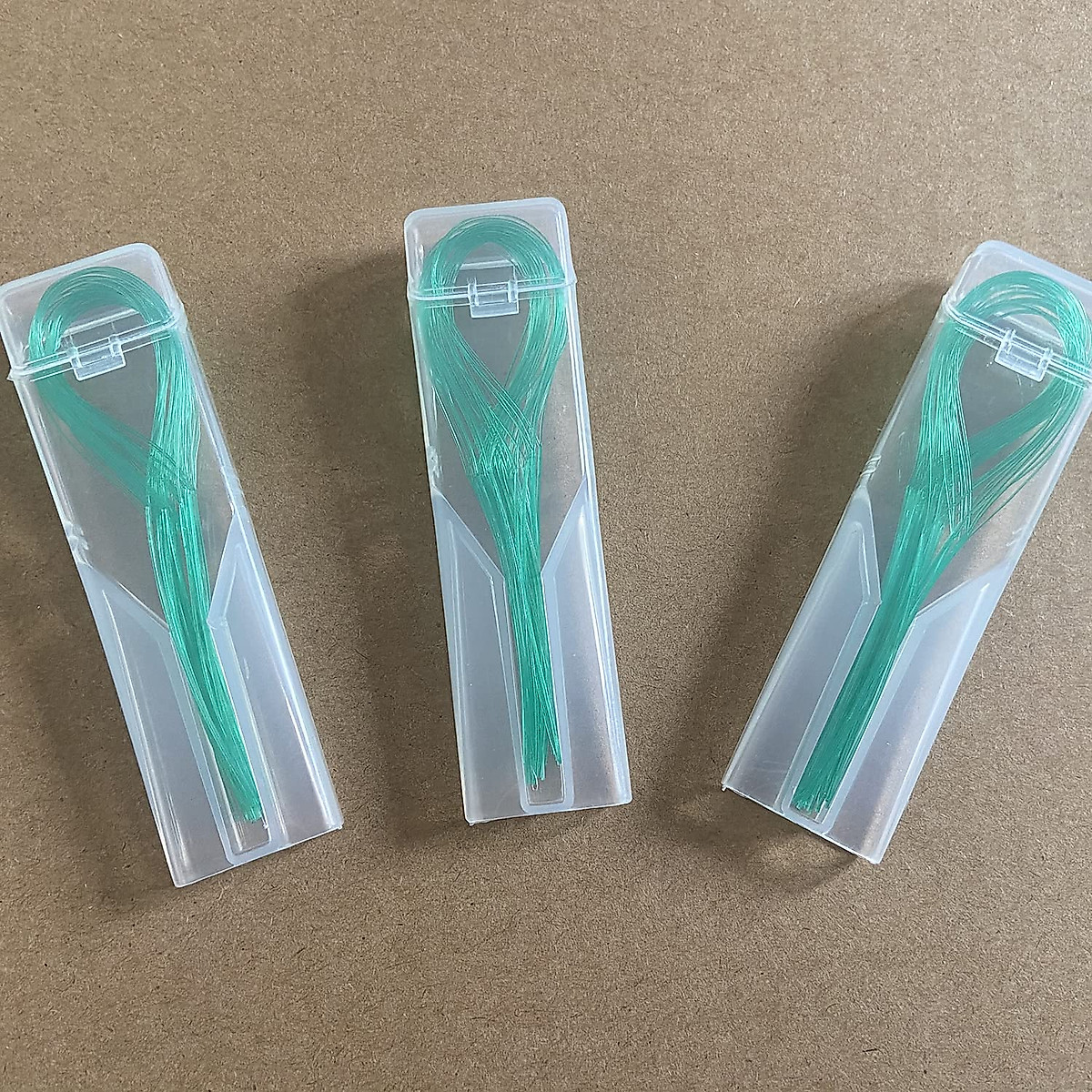 EasyHonor Dental Floss Threaders for Braces, Bridges, and Implants,Green, 210 Count (6 Pack)