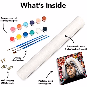 Paint by Numbers for Adults Beginners, DIY Paint by Numbers for Kids Acrylic Paint Drawing Paintwork with Paintbrushes Always Sunny in Philadelphia Merch Fun Wall Decor 16X20inch