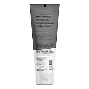 Acure Detox-Defy Color Wellness Shampoo, 100% Vegan, Activated Charcoal & Sunflower Seed Extract - Protects Hair From Environmental Stress & Prevents Color Fade, For Dark Hair, 8 Fl Oz