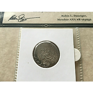 1695 No Mint Mark Authentic Pirate Silver Coin From 17th Century Belonged to Pirate King Henry Certificate Of Authenticity & Holder & Album Inc. $1 seller Very Fine