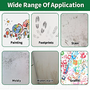 AUOMLVH Portable Wall Paint Tool,Large Roller Brush Wall Repair Tool,Wall Repair Kit,Wall Roller Paint BrushSuitable for Repairing The Wall with Latex Paint,Water-Based(500g,White)