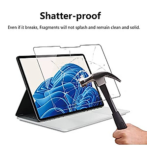 Megoo [2 Pack Glass Screen Protector for Surface Laptop Studio 2/ Surface Laptop Studio 14.4'', Easy Installation/HD Transparent/Scratch Resistant/Case and Surface Pen Friendly 9H Tempered Glass