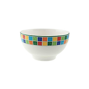 Villeroy & Boch Twist Alea Limone Rice Bowl, 25 oz, White/Yellow