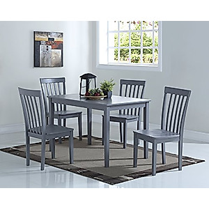 Angel Line Dining Set (5-Piece), Gray