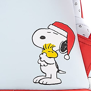 Loungefly Peanuts Gift Giving Snoopy and Woodstock Womens Double Strap Shoulder Bag Purse