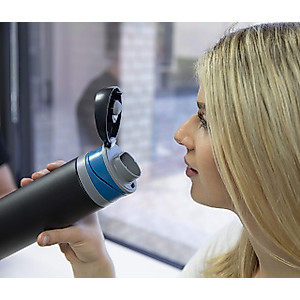 MIRA 16 oz Lightweight Insulated Travel Mug for Coffee, Tea - Stainless Steel One Touch Lid Tumbler - Keeps Hot or Cold - Black