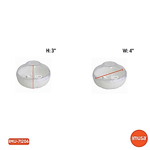 IMUSA USA IMU-71206 Onion & Garlic Saver/Container with Clear Cover, 4", White