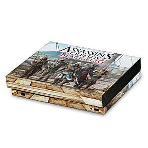 Head Case Designs Officially Licensed Assassin's Creed Group Key Art Black Flag Graphics Matte Vinyl Sticker Gaming Skin Decal Cover Compatible With Xbox One X Console