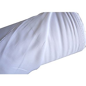 Full Funk Thin 100% Cotton Muslin Gauze Fabric, Unstitched Cotton Fabric by The Yard, Silky, Soft and Smooth 58 Inch Wide 3 Yard Long, White