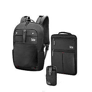 Niche Motorcycle Light weight Backpack, Waterproof laptop Backpack for Motorcycling, Commuting, Cycling, Travel Work Flight, Fits 15-inch Laptop with USB Plug 20L (N-19203+N-19801+N-19804)