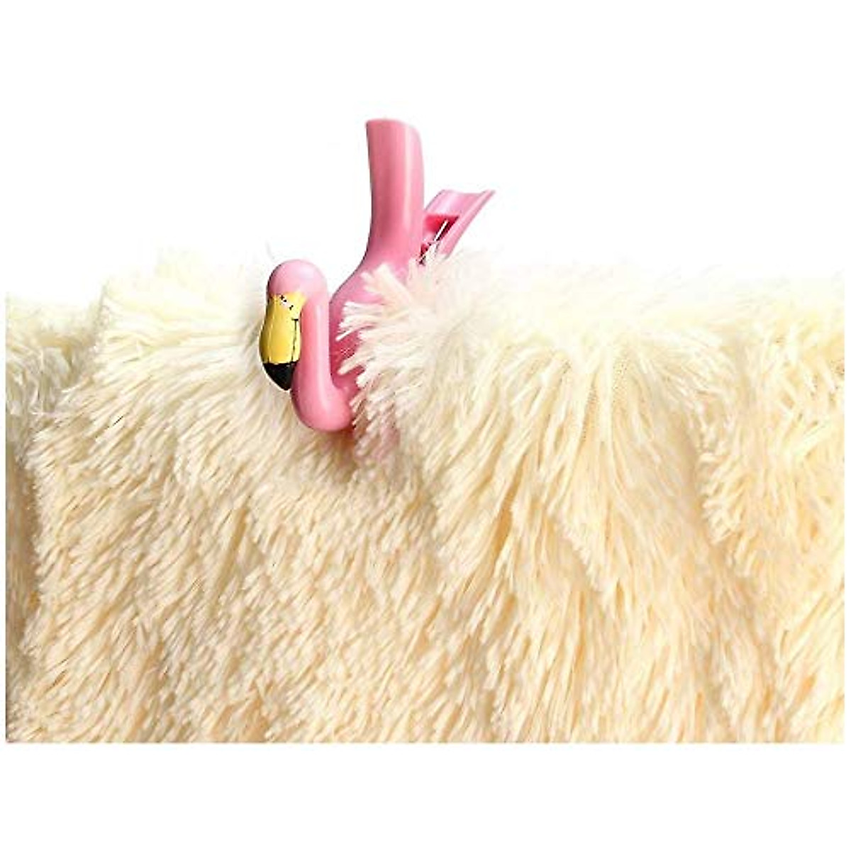 Flamingo Beach Towel Clips Jumbo Size for Beach Chair, Cruise Beach Patio, Pool Accessories for Chairs, Household Clip, Baby Stroller.