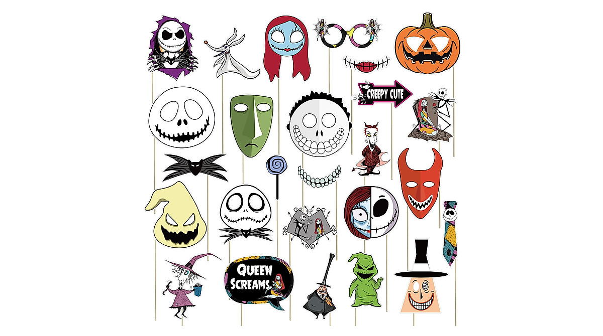 30PCS Nightmare Before Christmas Party Props for Fun