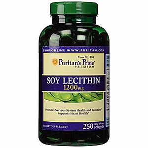 Puritan's Pride Soy Lecithin 1200 Mg, 250Count
