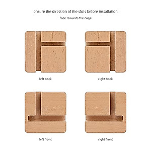 Niteangel Supplement Universal Wheel - Only Fits for Niteangel Bigger World Series - MDF Aspen Hamster Cage to Move Your Hamster Cage Simply (Burlywood, for Niteangel Bigger World - Top Opening Door)