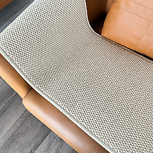 70.9"x 15.7" Thickened Extra Large Cat Wall Climbing Carpet with 10pcs Fixed Nails, Durable Cat Wall Furniture, Wall Scratcher, Scratching Post, Couch Sofa Protector, White