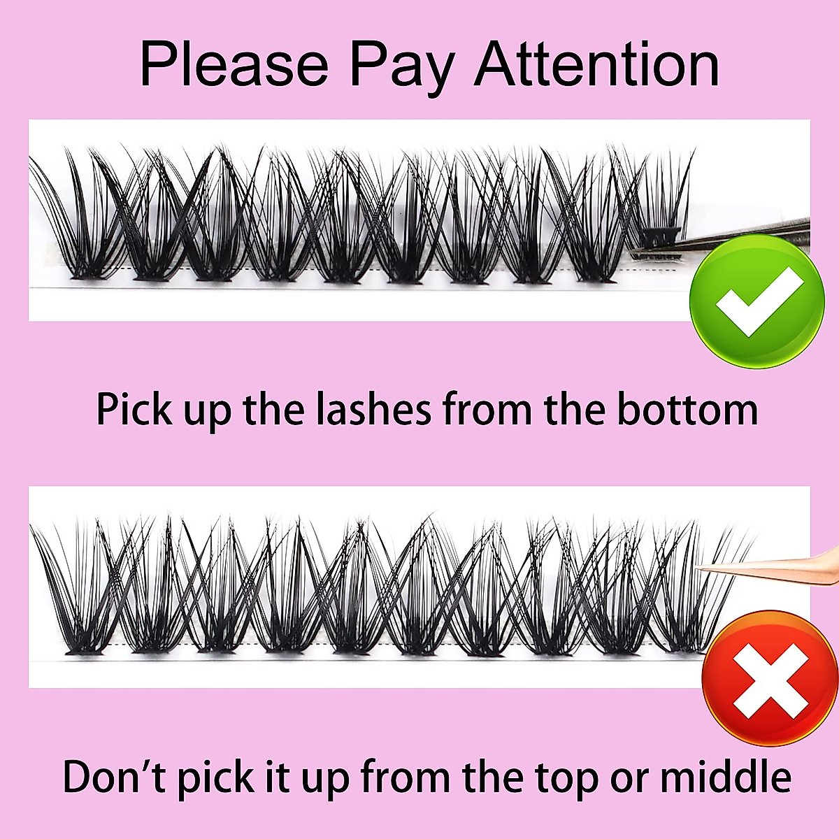 Cluster Lashes 240pcs 40D DIY Eyelash Extension D Curl Long Individual Lashes Mixed Tray Faux Mink Lash Clusters Extensions 0.07 0.10 Black (40D-0.07D-9-16mm)