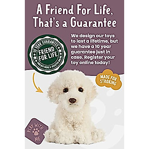 Living Nature Labradoddle Puppy Stuffed Animal | Fluffy Dog Animal | Soft Toy Gift for Kids | 6 inches