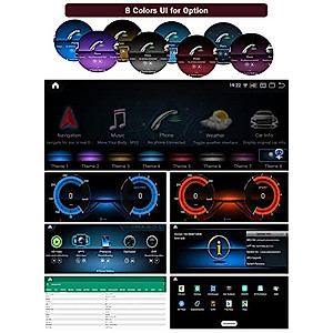 Road Top Android 12 Car Stereo 10.25" 8GB+128GB Car Touch Screen for Mercedes Benz C Class W204 2008 to 2010 Year with NTG4.0, Support Wireless Carplay, Global Weather, OTA Upgrade, Voice Control