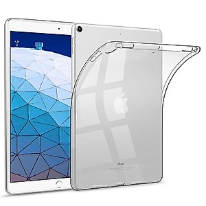 HBorna Clear Case for 10.5" iPad Air 3 2019/ iPad Pro 10.5 2017, Slim Lightweight Silicon TPU Back Cover for iPad Air 10.5 inch 3rd Generation 2019