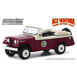 Greenlight 1:64 Hollywood Series 28 - Ace Ventura: When Nature Calls (1995) - 1967 Jeepster Convertible 44880-F