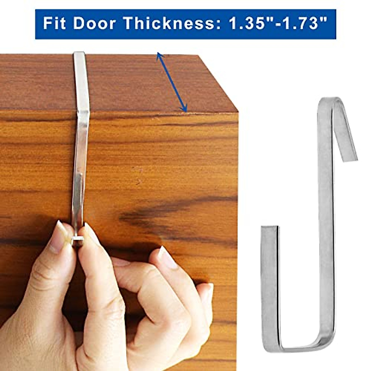 YuGtcen Over The Door Shoe Organizer, 24-Slot Hanging Shoe Holder Breathable Mesh Shoe Rack for Closet, Bedroom, Space Saving Behind Door Storage with Hooks for Shoes & Accessories (Black)