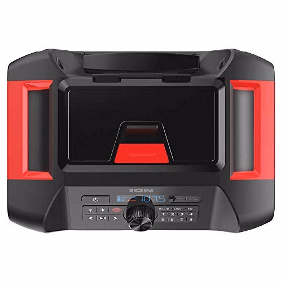 ION iPA125C Pathfinder 280° 8-in. 120-Watt All-Weather Bluetooth Rechargeable Speaker with FM Radio and LED Lighting