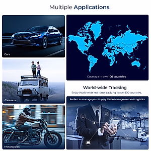 SALIND GPS Magnetic, up to 180 Days Battery - Car GPS Tracker for Vehicles, Motorcycles & Trucks, Car Tracker Device with Strong Built-in Magnet, Robust & Splash Proof - Real Time Car Tracking Device