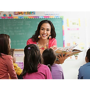 Teacher Earrings Necklace for Women Cute Back to School Apple Pencil School Bus ABC Chalkboard Owl Charms Pendant Necklace Hypoallergenic Notebook Drop Dangle School Student Earrings Jewelry Set Fun