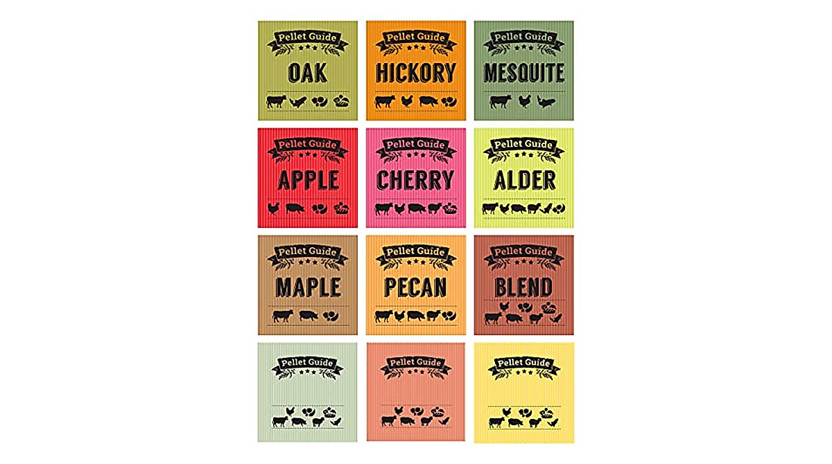 Pellet Smoker Bucket Labels for Easy Outdoor Pellet Storage