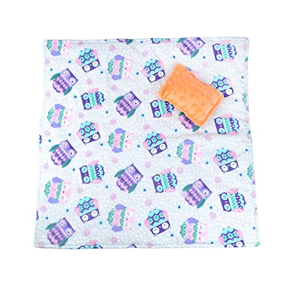 Soft Bearded Dragon Blanket with Pillow for Bearded Dragon Leopard Gecko Lizard Bath Towel Wrap to Snuggle or Sleep 18 × 18 Inch